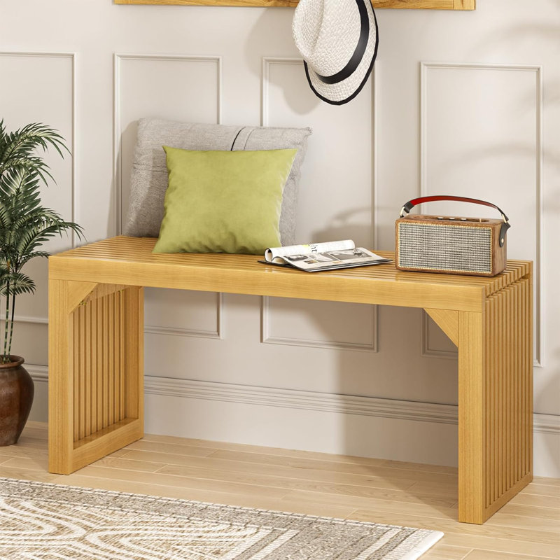 Latitude Run® Narrow Entryway Bench With Storage | Wayfair